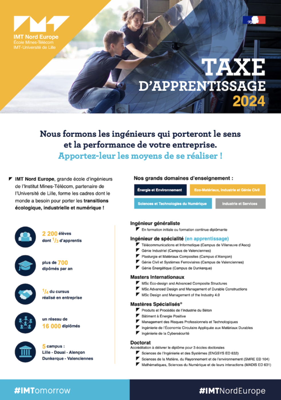 Taxe d’apprentissage - IMT Nord Europe